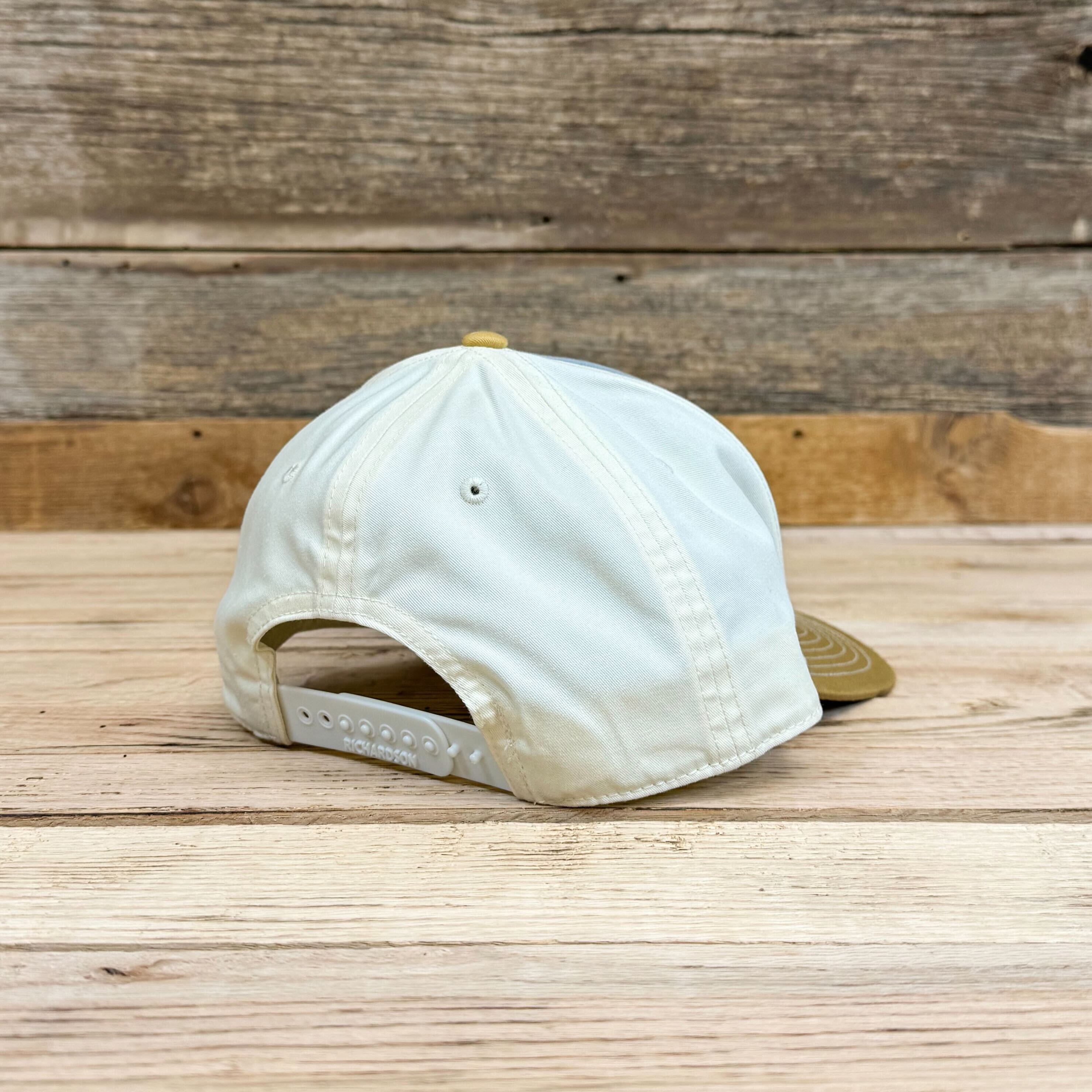 Aztec to Black Leatherette Patch Solid Twill Trucker - Heather Grey/Bi ...