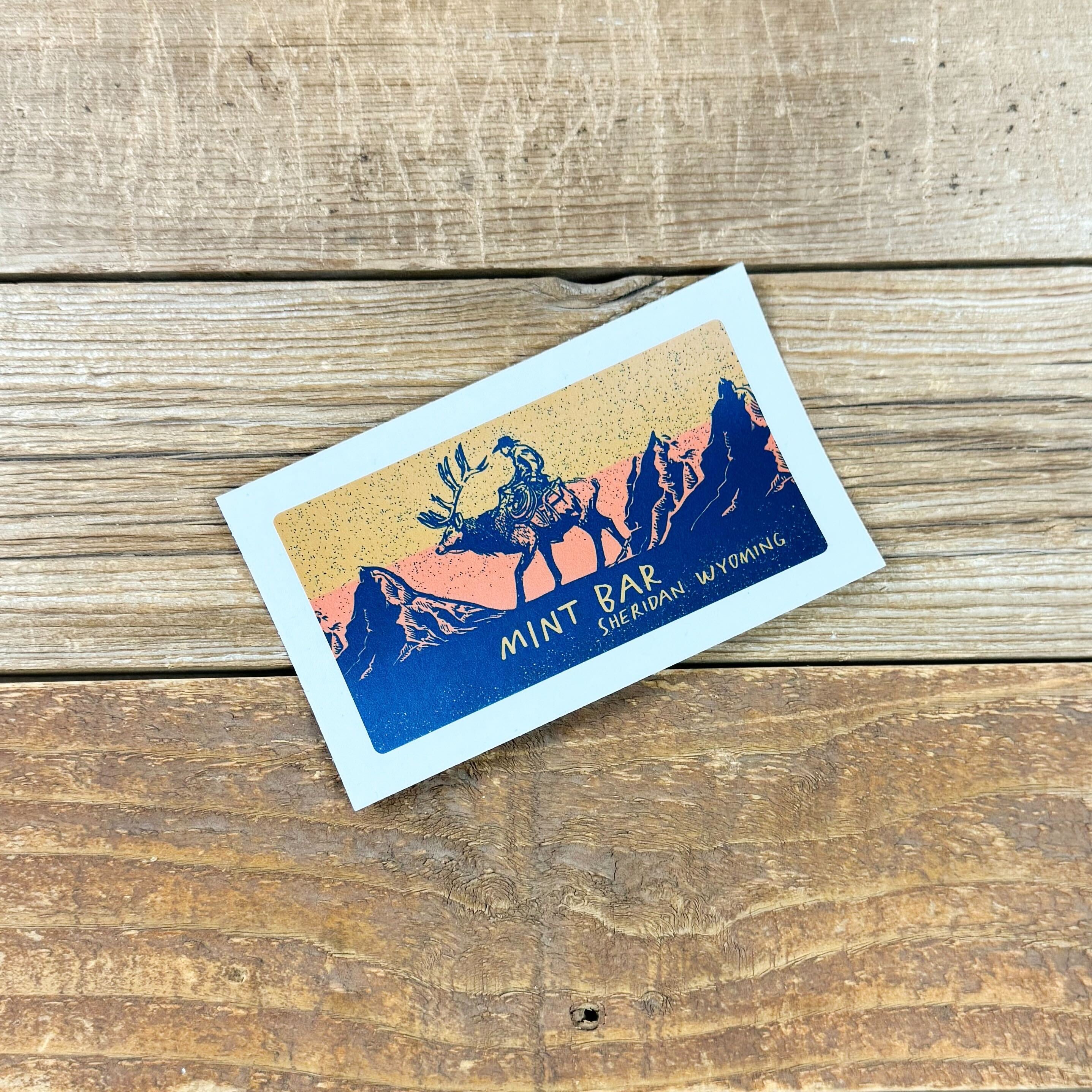 Elk Wrangler Sticker – THE MINT BAR WYO