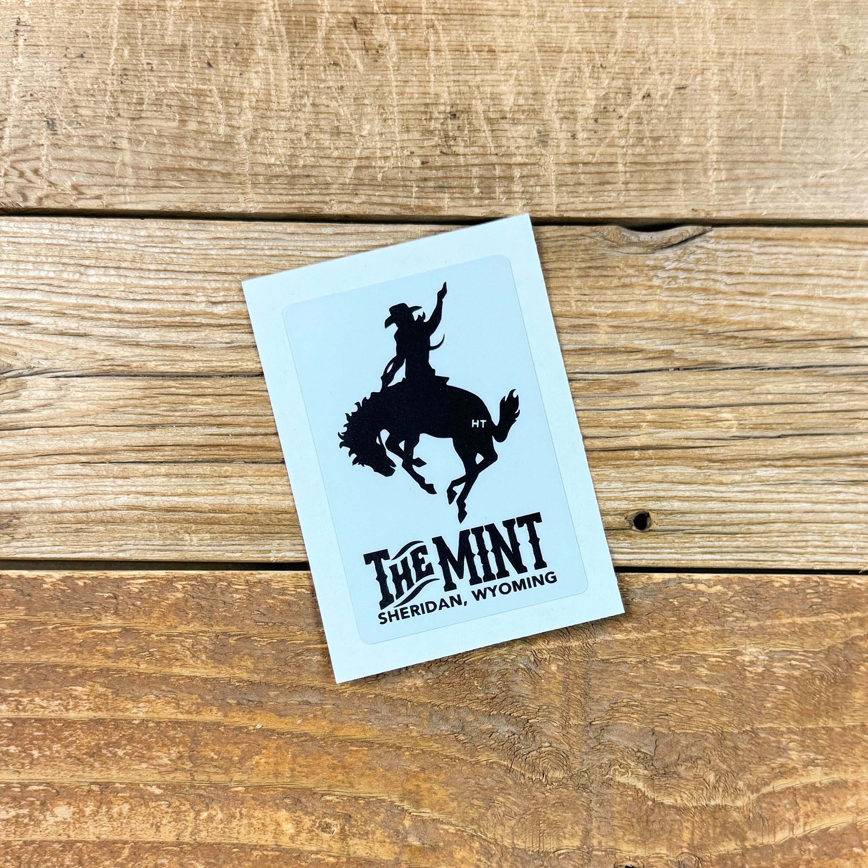 Stacked Logo Sticker – THE MINT BAR WYO